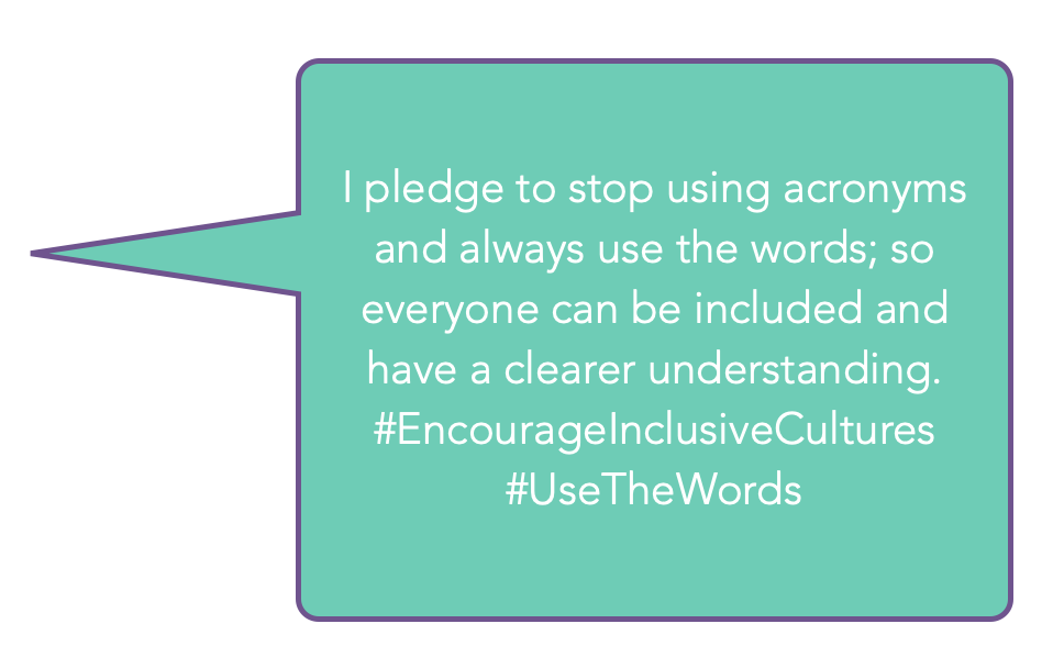 Let’s encourage an inclusive culture of understanding by using words ...